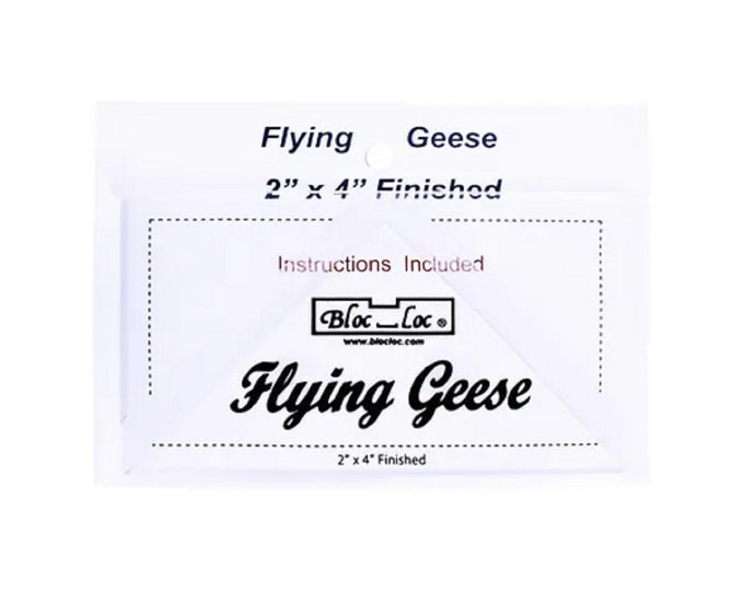 Bloc-loc -quilting Ruler-flying Geese 2 in X 4 in Ruler - Flying Geese ...