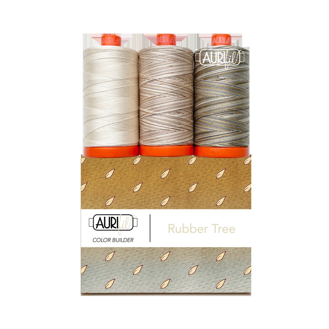 2022 Aurifil November Rubber Tree Color Builder Thread 3 Pack - Etsy