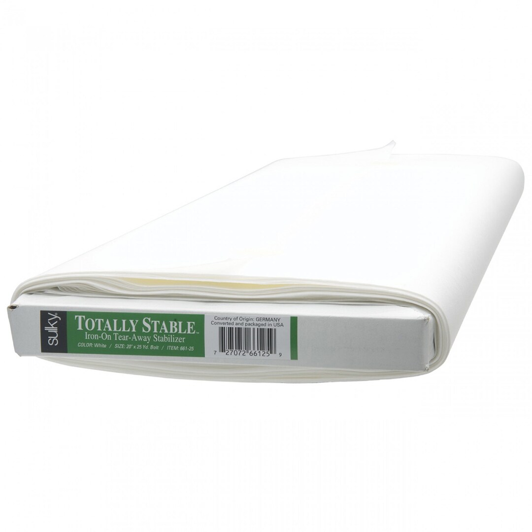 Sulky Totally Stable Iron-on Tear-away Stabilizer White 20 Inch Wide ...