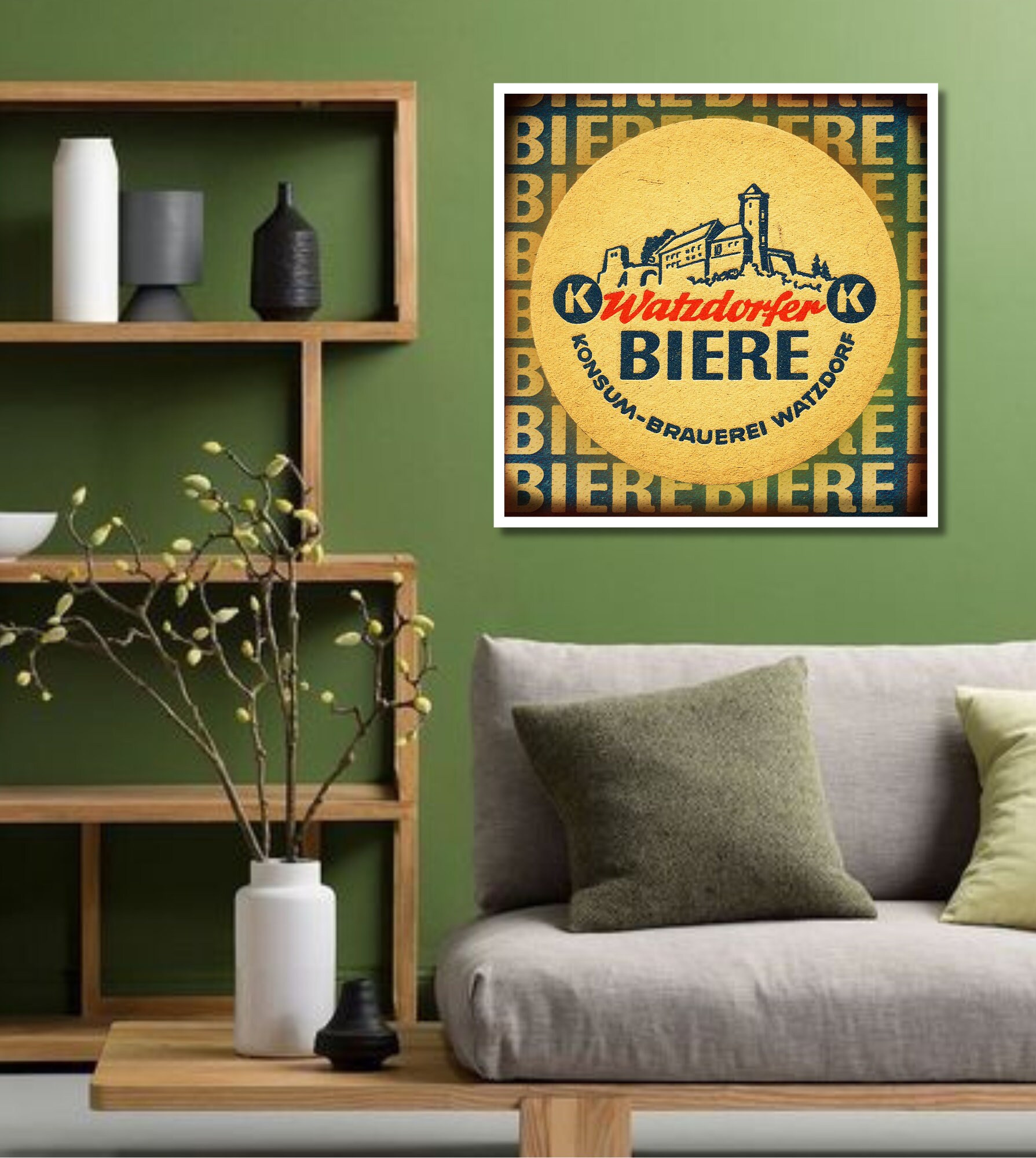 Vintage German Bar Wall Decor Digital Beer Poster Retro Art Download - Etsy