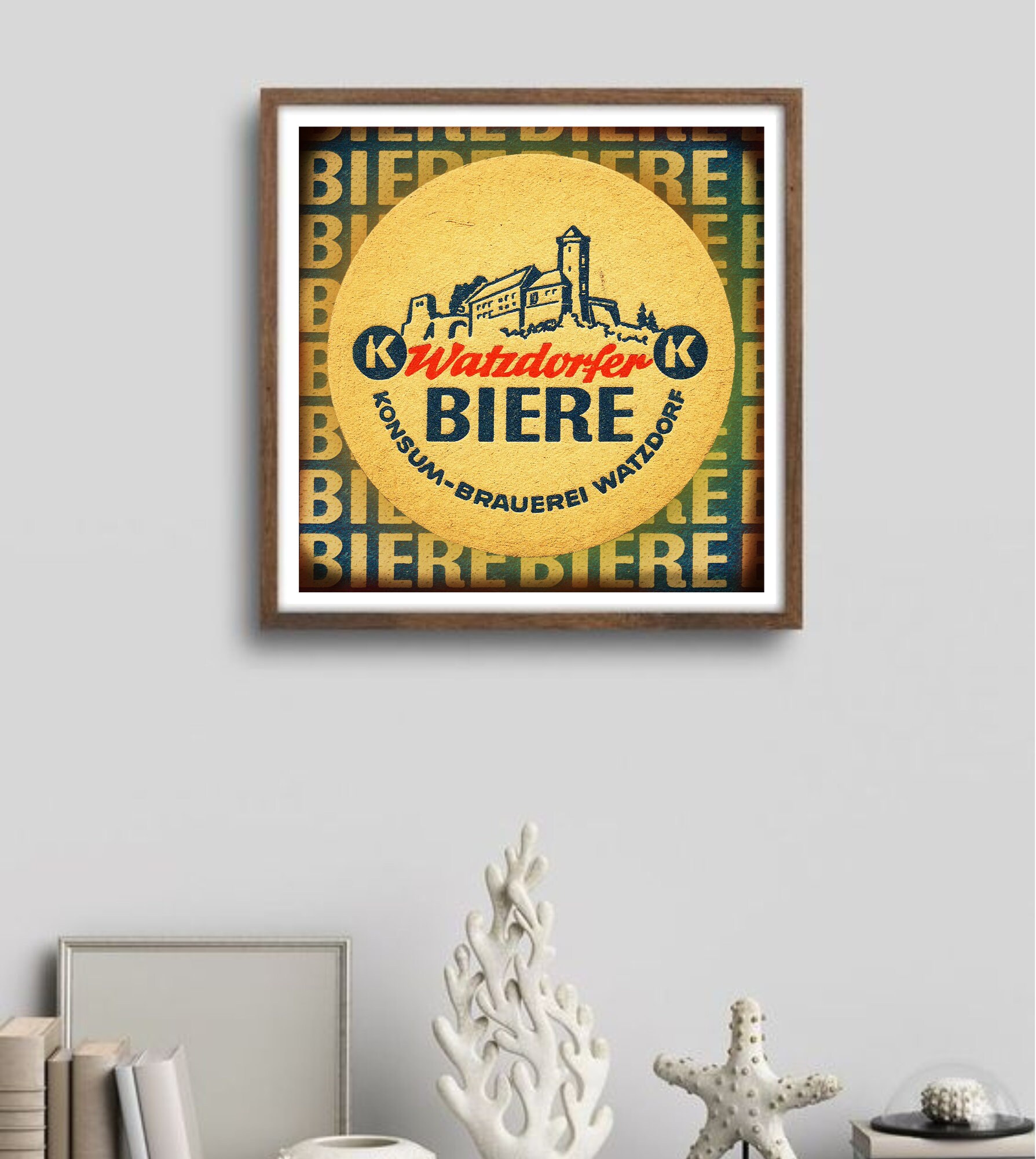 Vintage German Bar Wall Decor Digital Beer Poster Retro Art Download - Etsy
