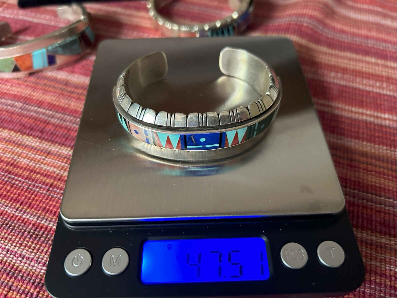 Chester Benally Navajo Inlay Multi-stone and Sterling Silver Vintage ...