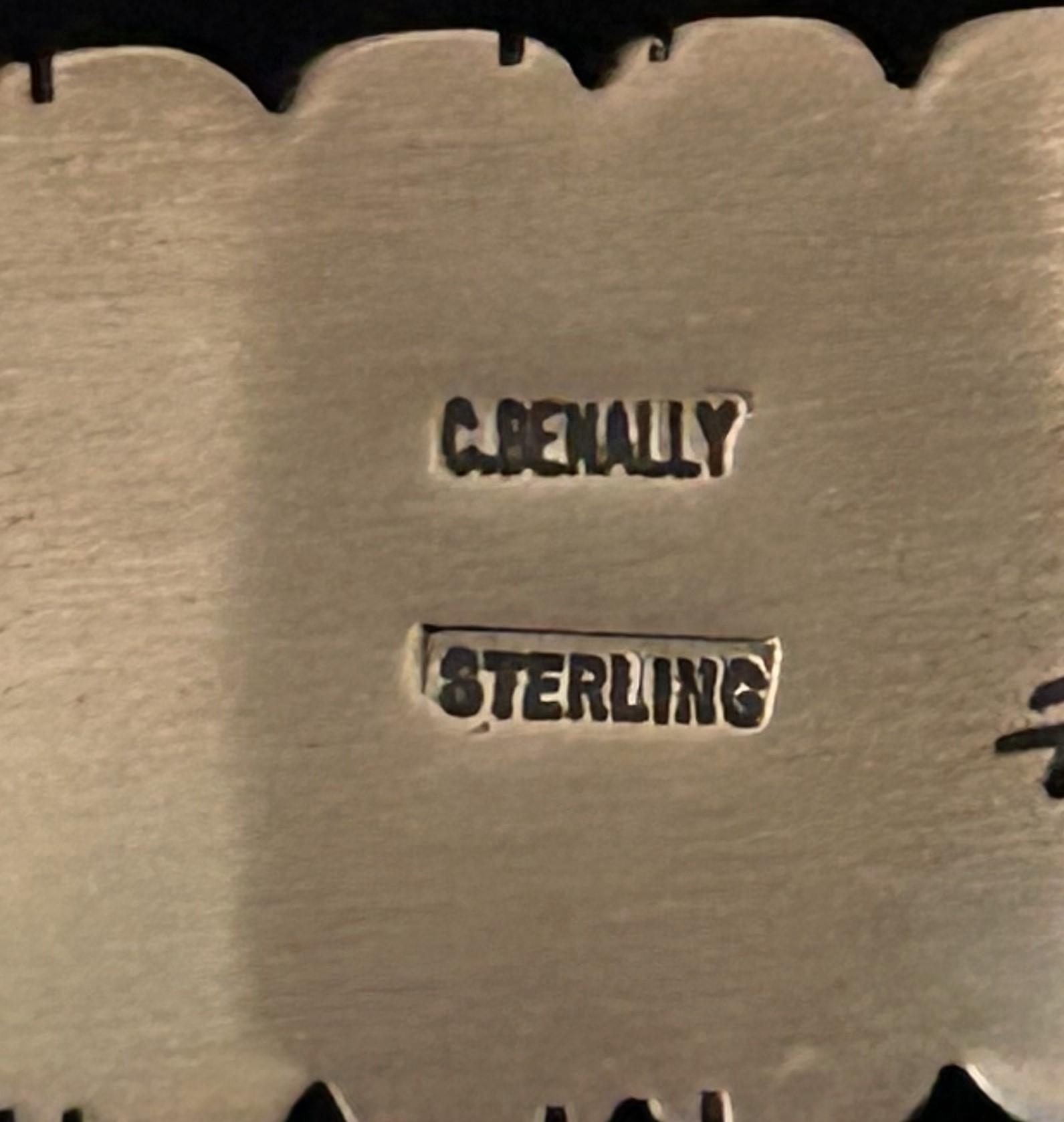 Chester Benally Navajo Inlay Multi-stone and Sterling Silver Vintage ...