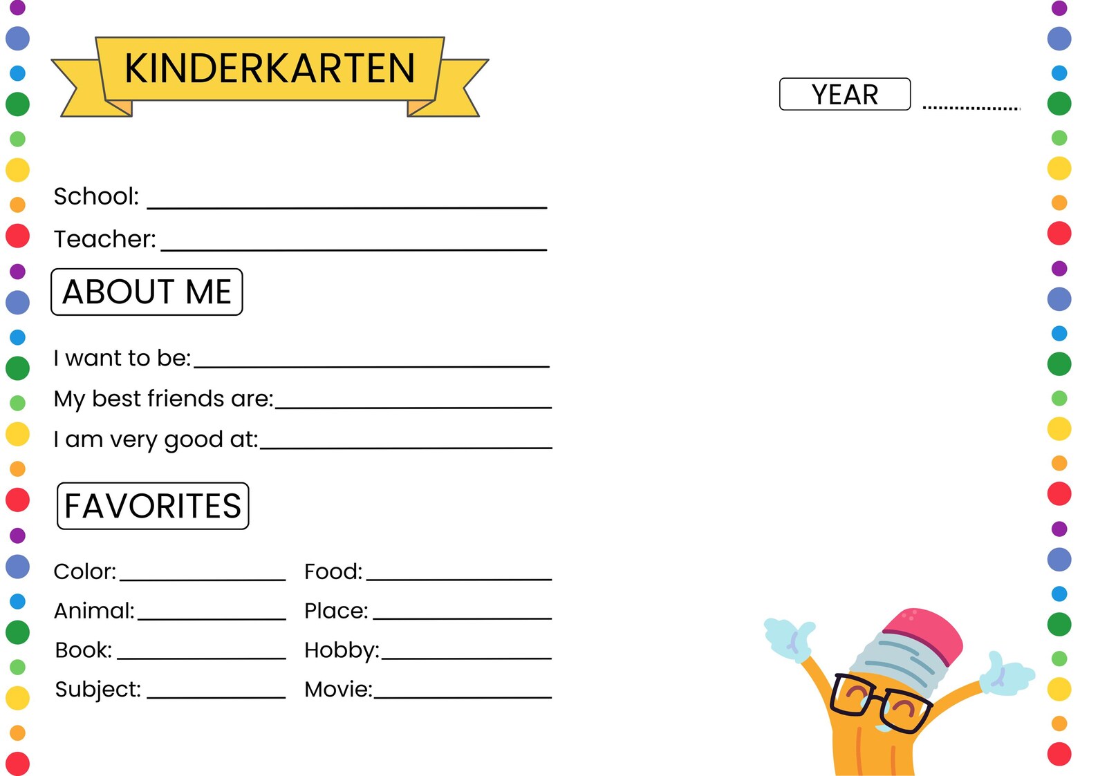 Printable Memory Box Questionnaire, Kids Interview & Keepsake Box ...