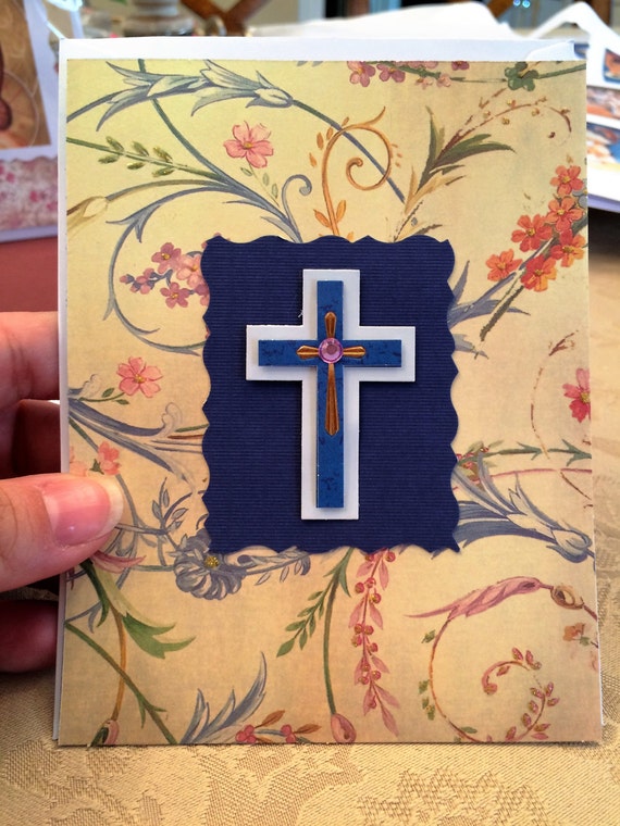 Orthodox Cross Card | Etsy