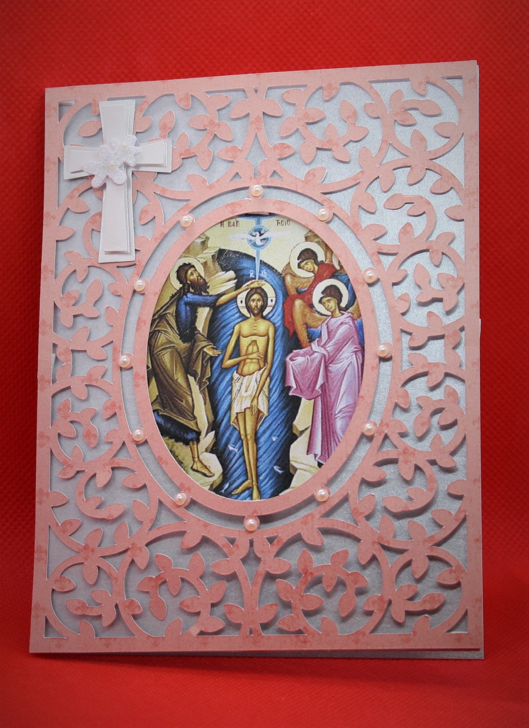 Orthodox Baptism Card - Etsy