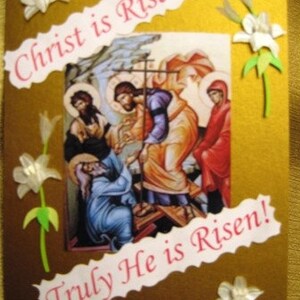 Set of Five Orthodox Easter Greeting Cards - Etsy