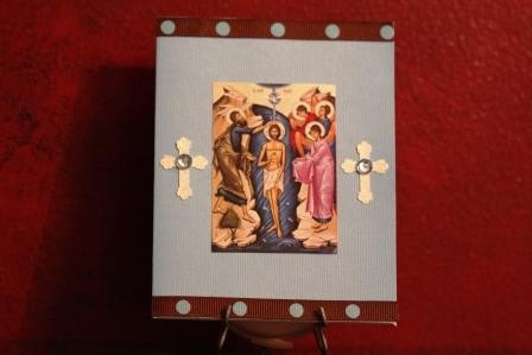 Orthodox Boy Baptism Card - Etsy