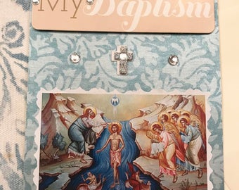 Orthodox Baptism Card | Etsy