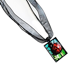 Mosaic Ladybug Pendant Glass Ladybug Mosaic Pendant Glass - Etsy