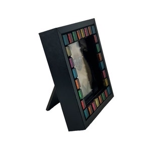 Glitter Tile Mosaic Frame, Small Square Mosaic Frame, Black and Bright ...