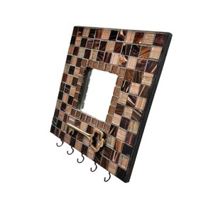 Mosaic Key Rack, Mosaic Mirror Key Keeper, Mosaic Key Holder, Key ...