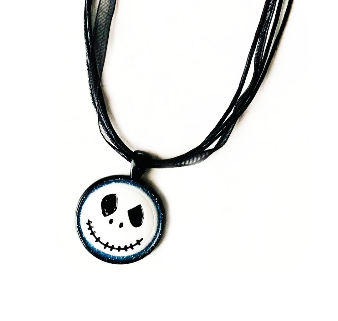 Jack Skellington Pendant Necklace Jack Head Necklace With - Etsy