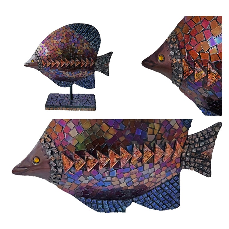 Mosaic Fish - Etsy
