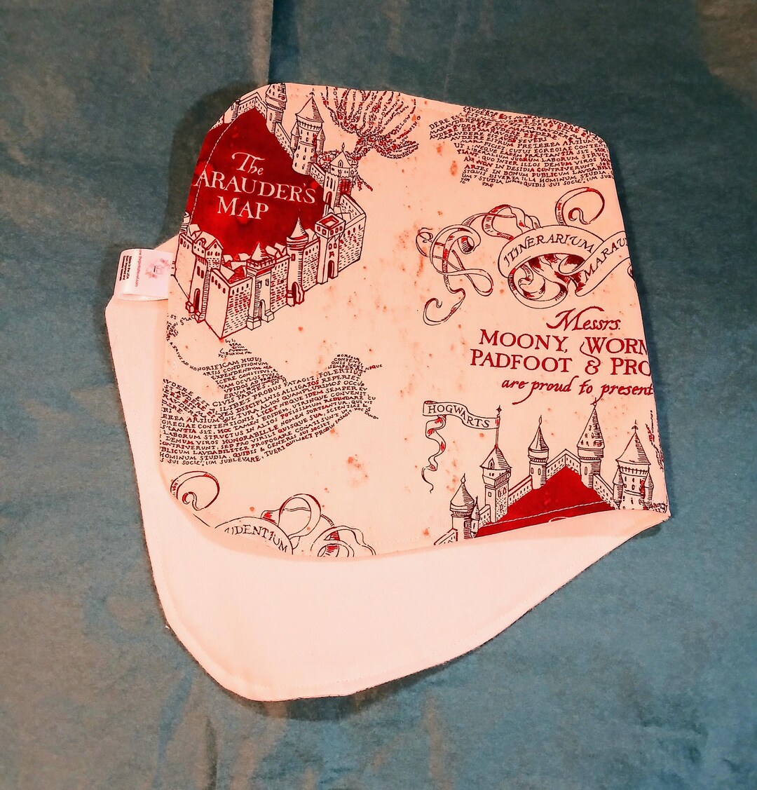 Customizable Gender Neutral Wizard Map Burp Cloth Baby Shower Gift for ...