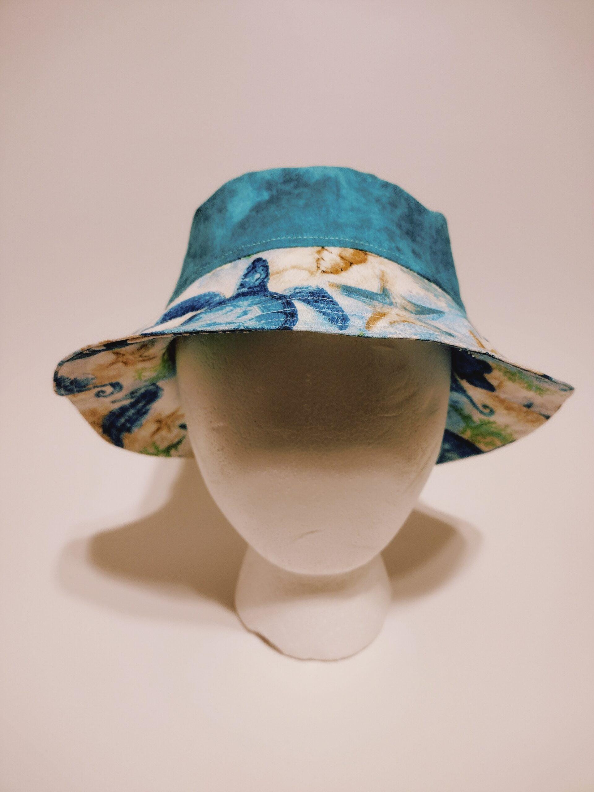 Personalized Reversible Beach Themed Bucket Hat for Children - Etsy