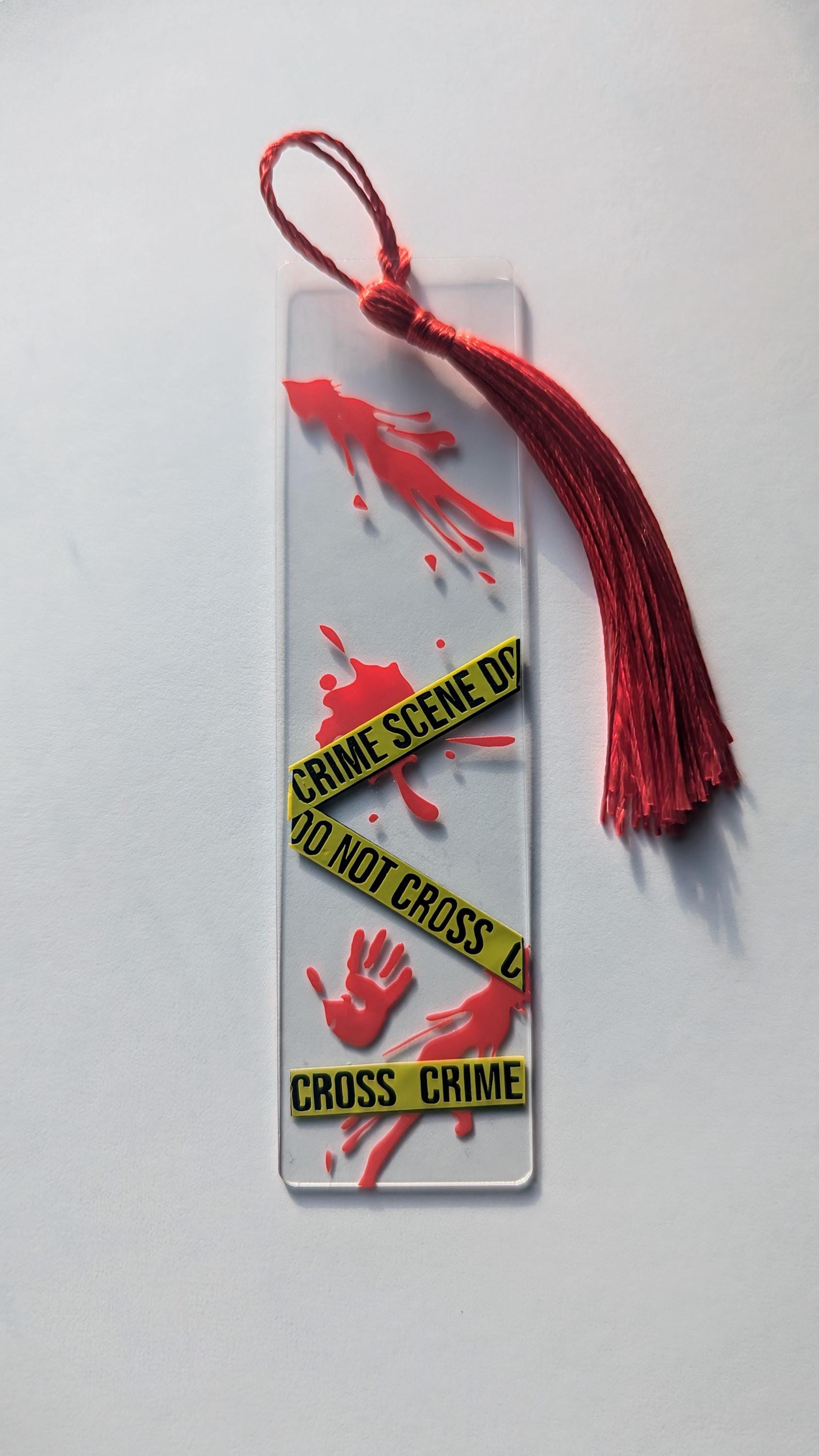 Crime Scene Do Not Cross Acrylic Bookmark - True Crime Book Lover Gift ...