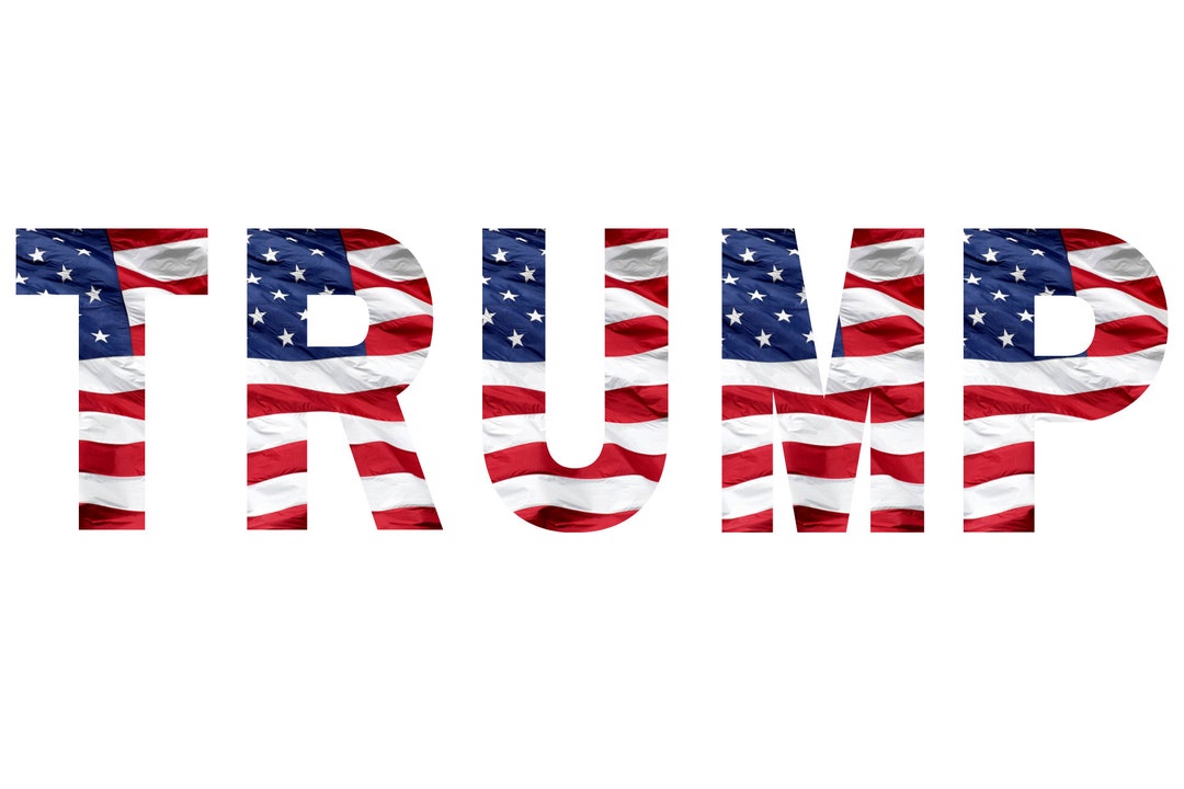 Trump Printable PNG, Trump for President, American Flag PNG, Trump 2024 ...