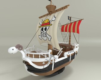 ONE PIECE Going Merry Ship Lasercut rdworks Cdr Dwg Dxf Pdf Svg - Etsy