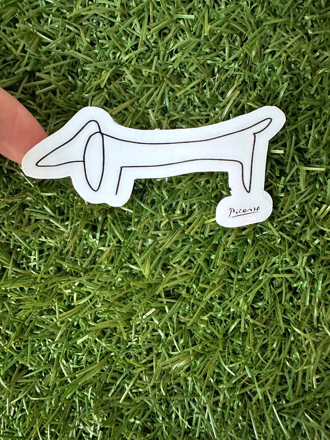Dachshund Sticker, Weiner Dog Sticker, Artist, Outline, Picasso - Etsy