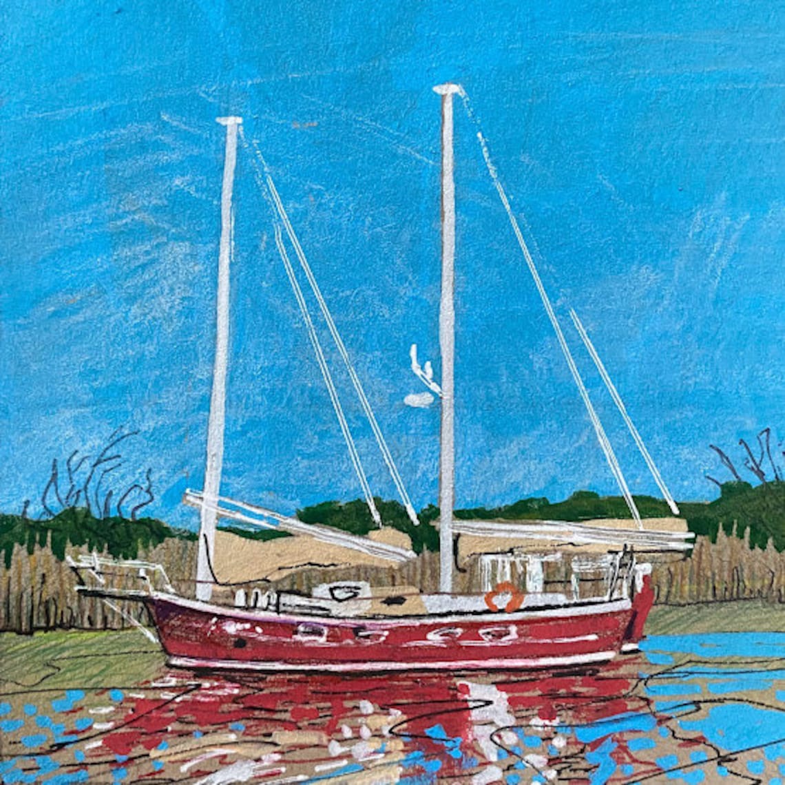 Custom Boat Portrait - Etsy