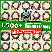 Warlock Token Border Frame Dnd | Digital Token for Dnd, Foundry VTT ...