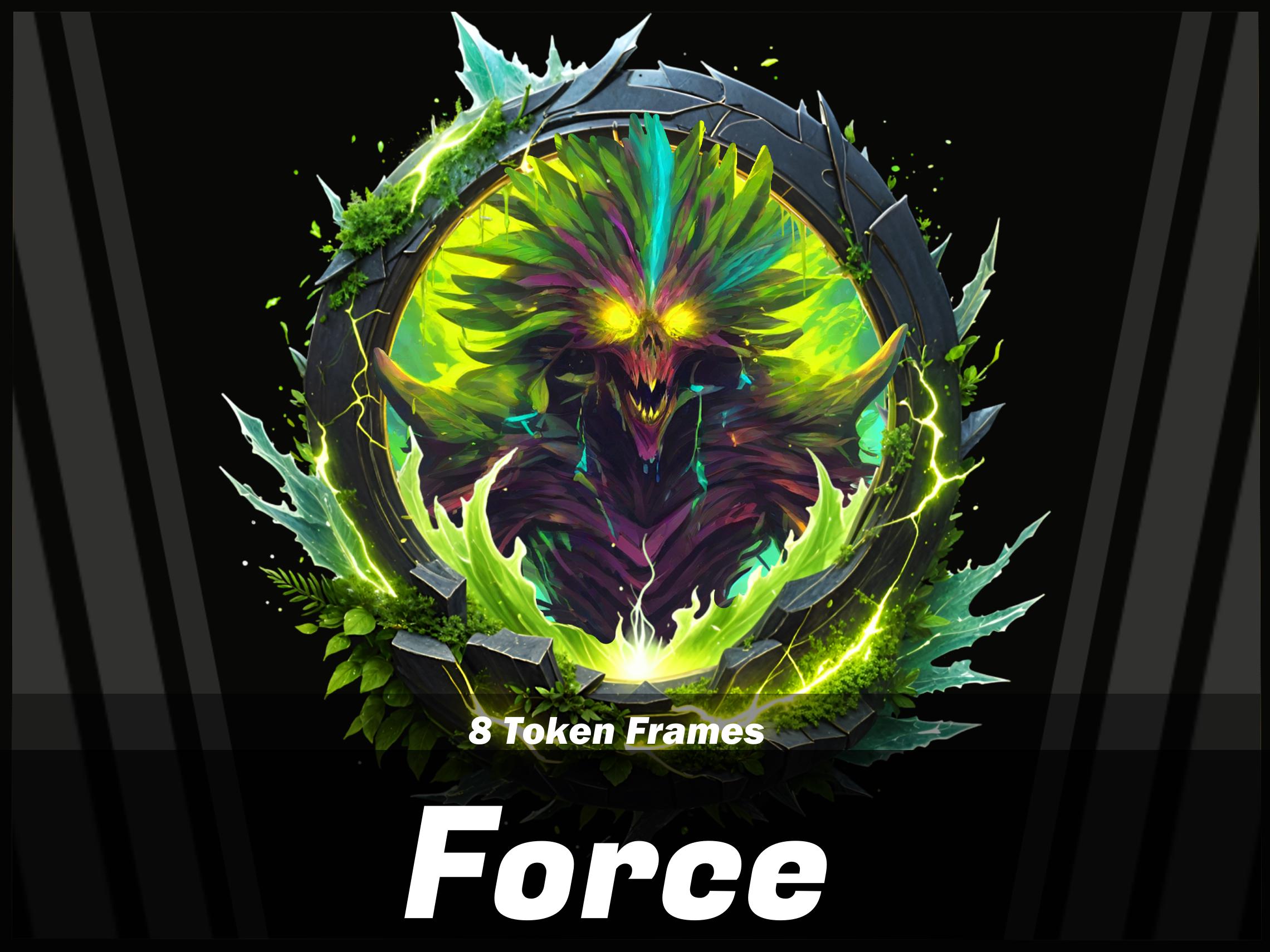 8 Force Token Frames Token Border, Digital Tabletop, D&D, Pathfinder ...