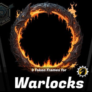 Warlock Token Frames: Eldritch RPG Borders (digital Download) - Etsy