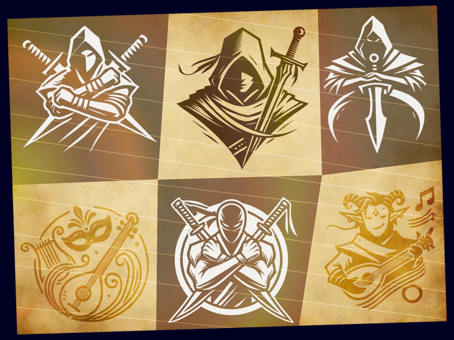 100 Dnd Class Logos - SVG and PNG Images, Cliparts, Vector Art, D&D ...