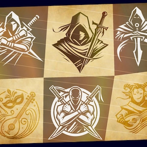 100 Dnd Class Logos - SVG and PNG Images, Cliparts, Vector Art, D&D ...