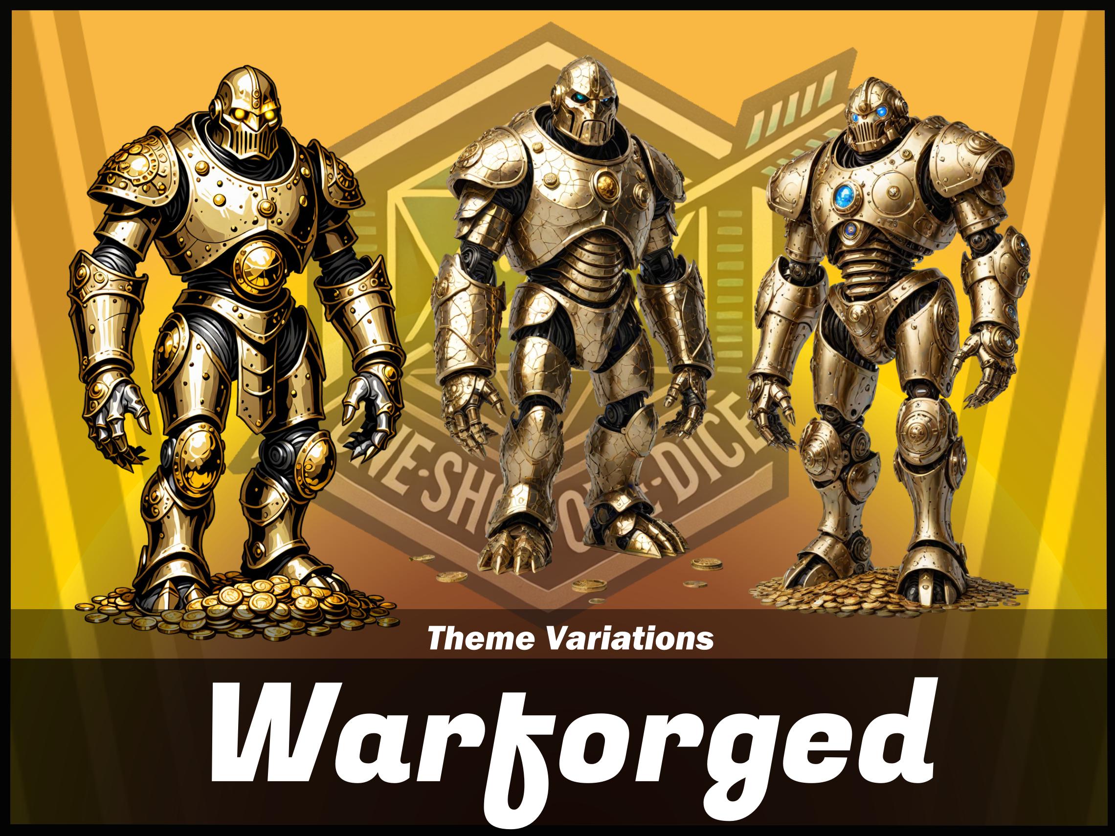 25 Warforged Token - Front View - for VTT, Sticker, Art and Design, D&D ...