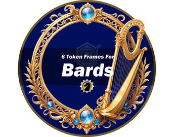 VTT Token Frames/token Border Bard - Etsy UK