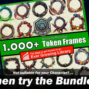 Obsidian Token Frames: Elemental D&D Decoration (digital Download) - Etsy