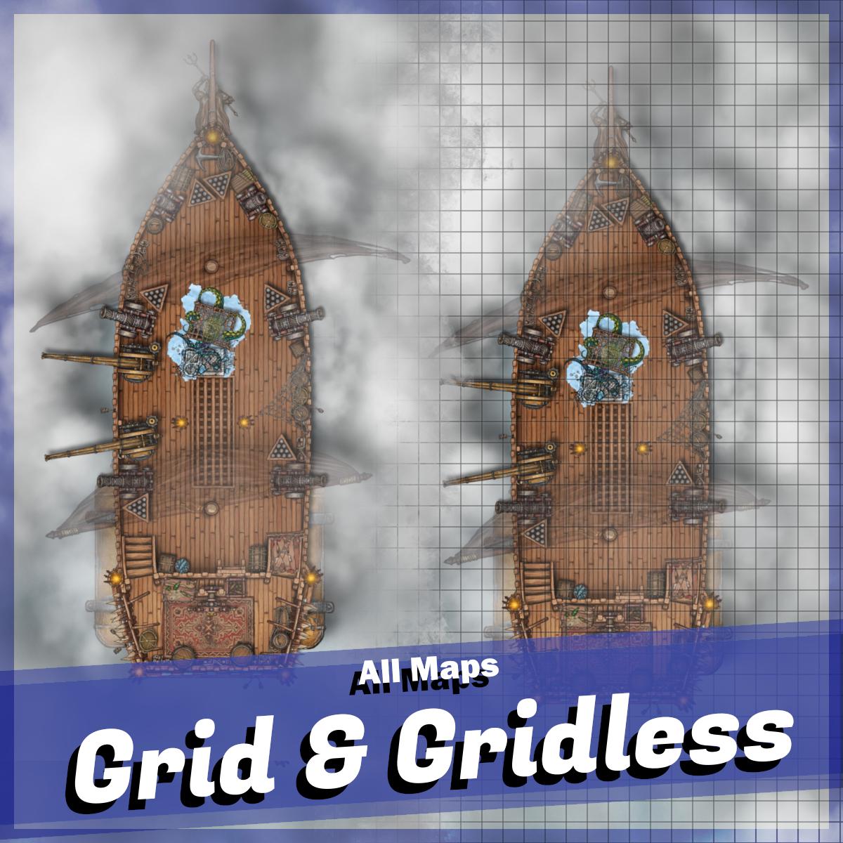 Modular Airship D&D Map 40x30, dnd Battle Map, Battlemap, Dungeons and ...