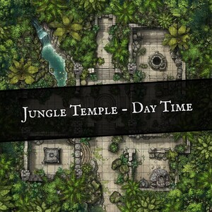 Jungle Temple 27x27, dnd Battle Map, Battlemap, Dungeons and Dragons ...