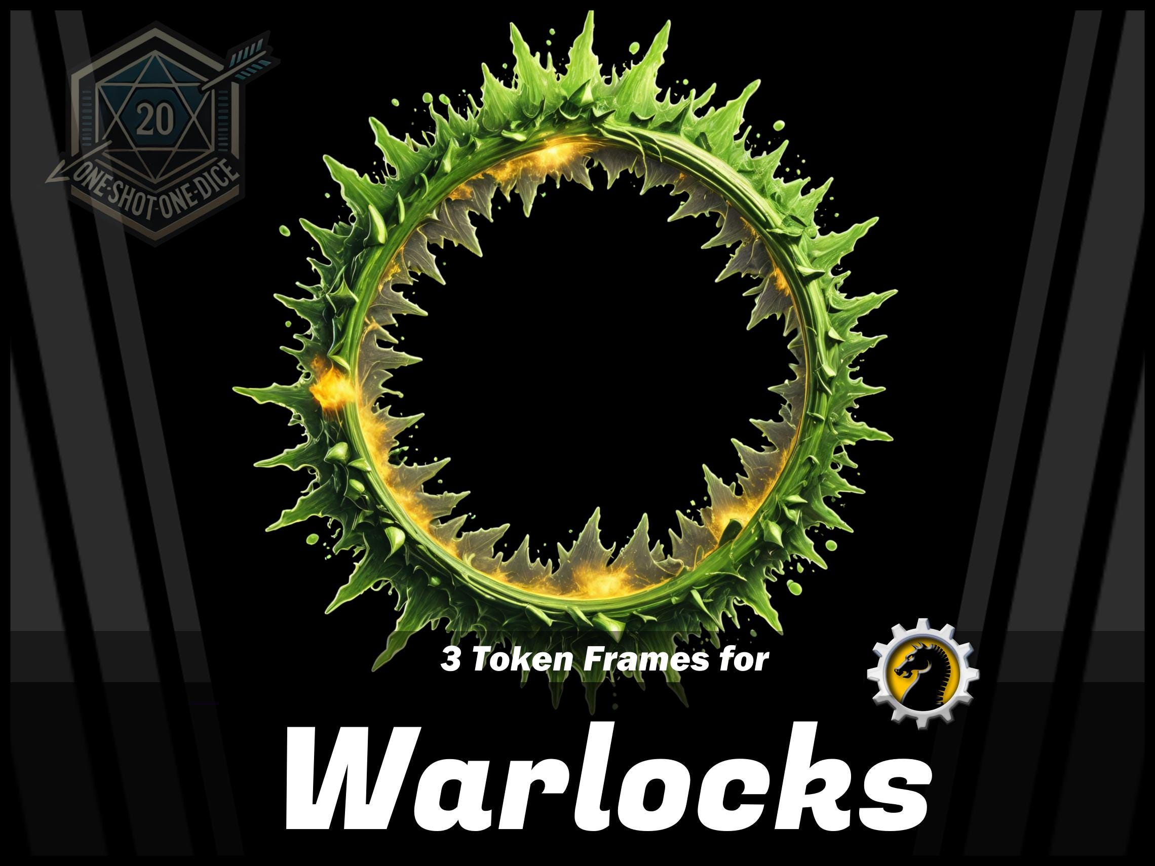 Warlock Token Frames: Eldritch RPG Borders (digital Download) - Etsy