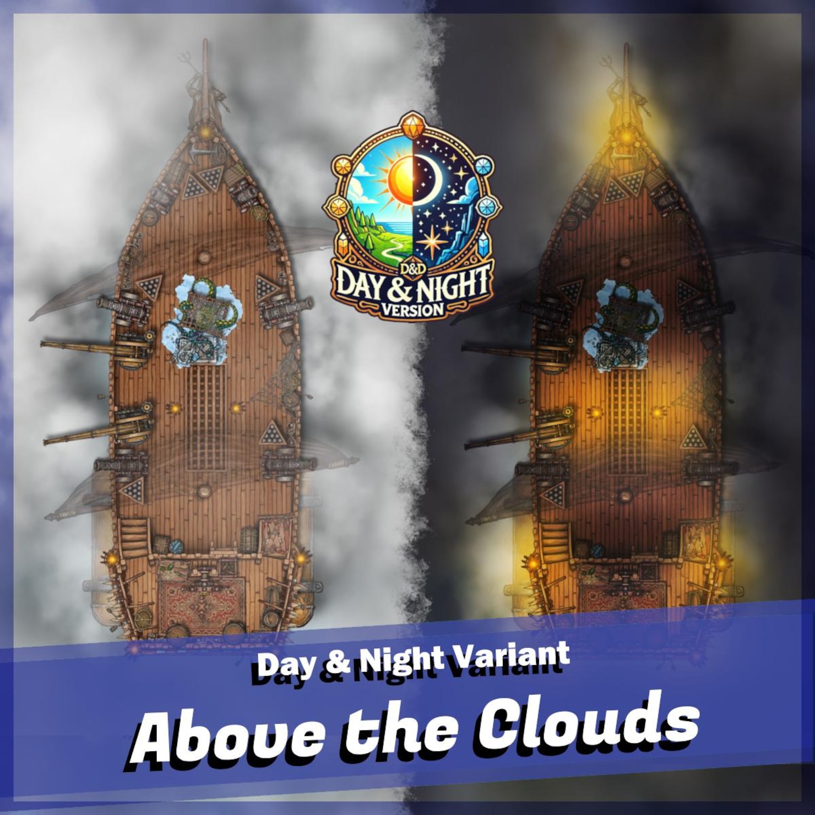 Modular Airship D&D Map 40x30, dnd Battle Map, Battlemap, Dungeons and ...