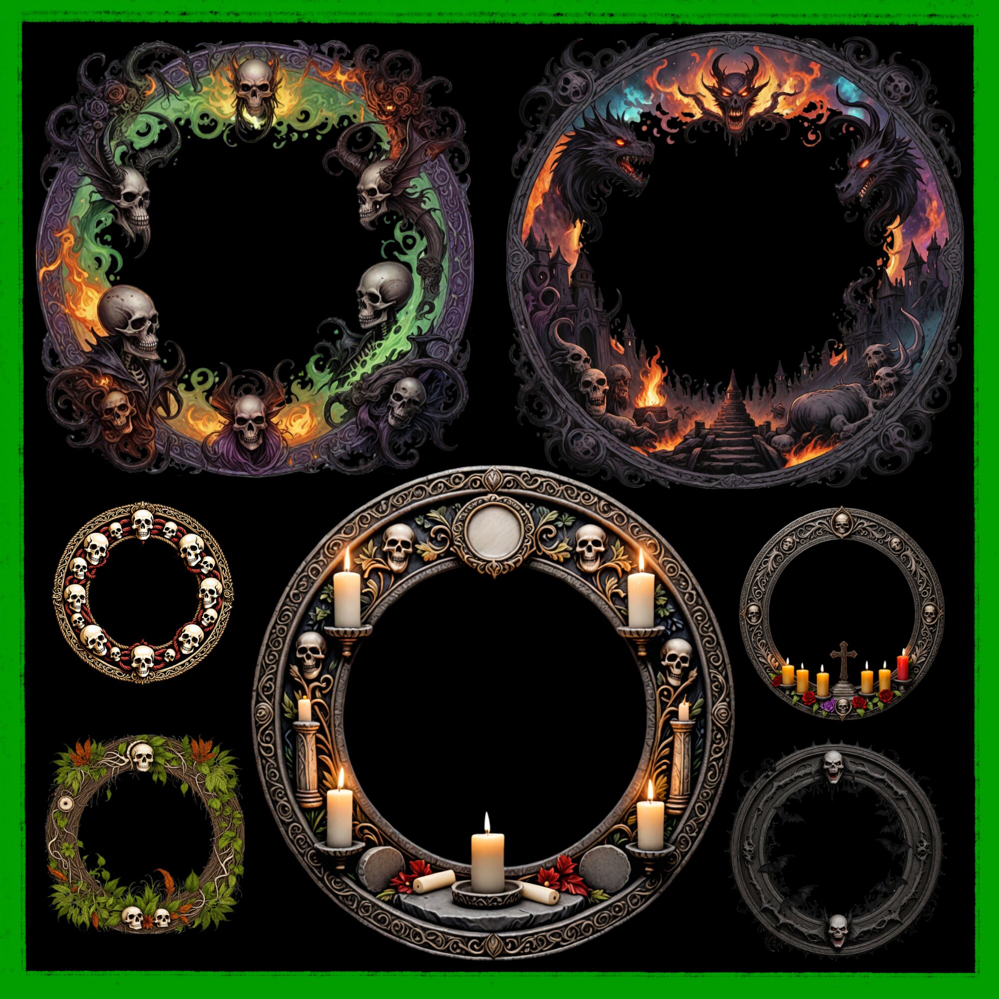 1500+ RPG Token Borders: Fantasy Frames for Dnd, Pathfinder (digital ...