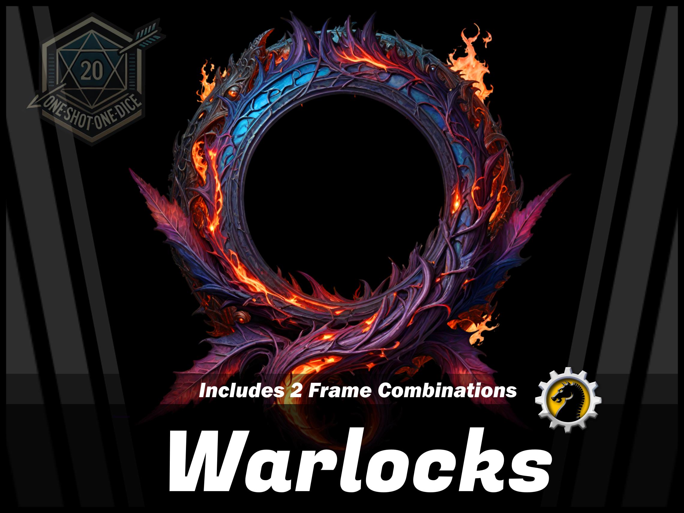 Warlock Token Frames: Eldritch RPG Borders (digital Download) - Etsy