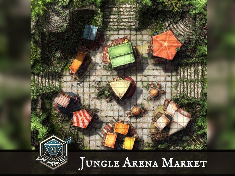 Jungle Temple + Arena Map Bundle - 4k, Dnd, Dungeons and Dragons ...