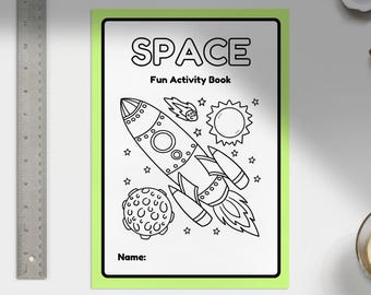 Space Handwriting Practice Kids Writing Workbook Space Activity Sheets ...