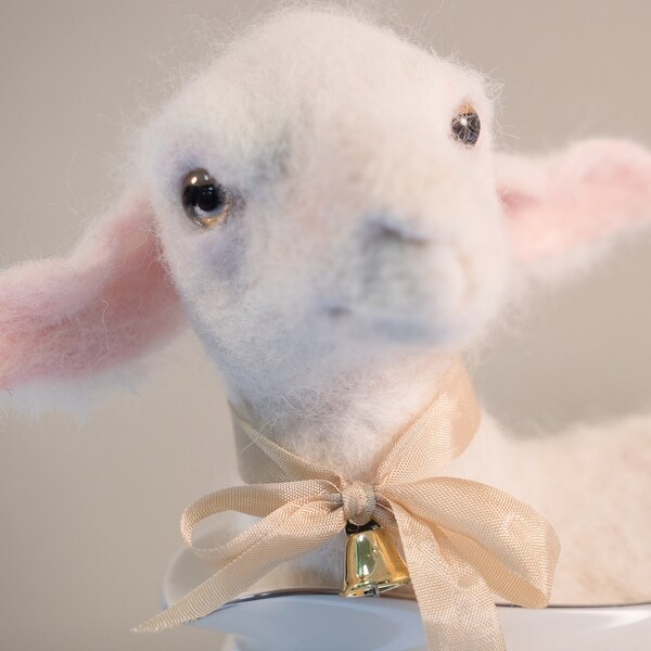 Needle Felted Lamb - Etsy
