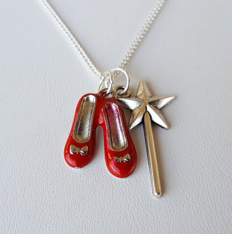 Ruby Red Slippers Necklace Wicked the Musical Wizard of Oz - Etsy