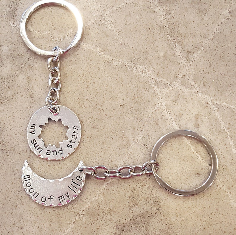 My Sun and Stars Keychain Moon of My Life Keychain Couples - Etsy