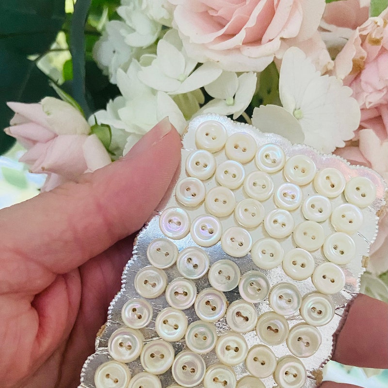 Carved Mother of Pearl Buttons - Etsy