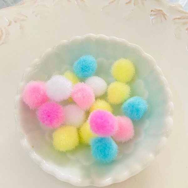 Tiny Pom Poms - Etsy