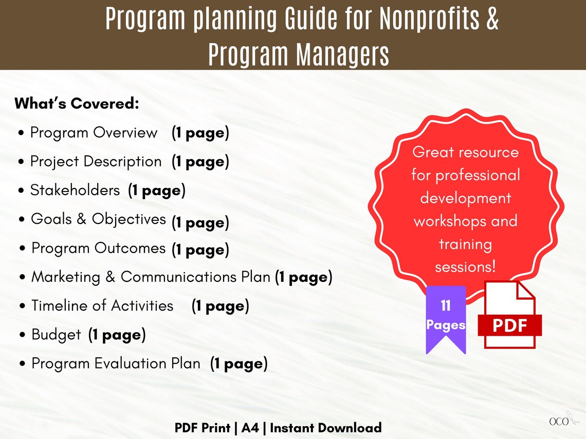 Program Plan Development for Nonprofits, Program Evaluation, & Grant ...