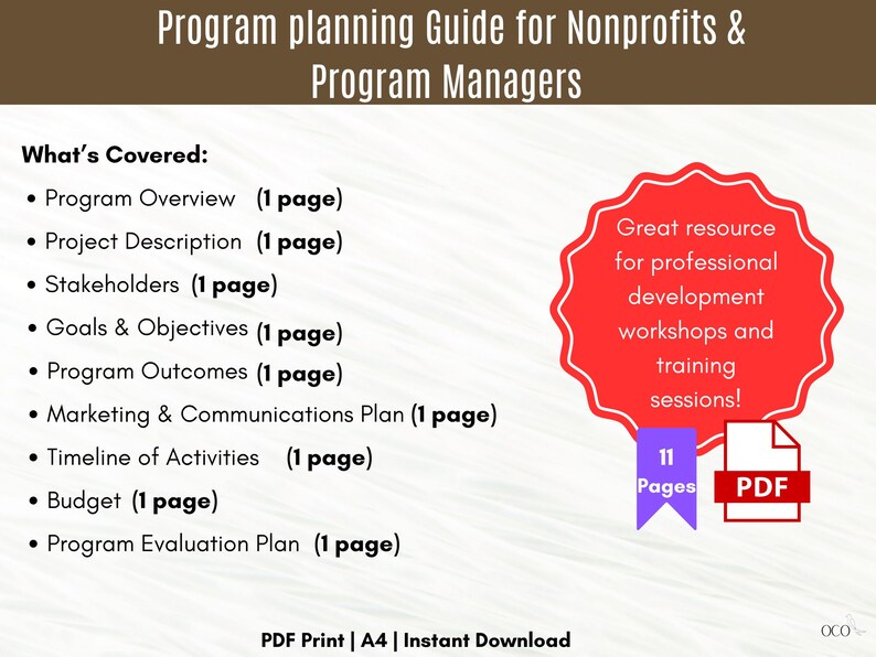 Program Plan Development for Nonprofits, Program Evaluation, & Grant ...