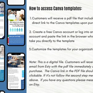 Nonprofit One Pager Template Bundle, Customizable Canva Templates ...