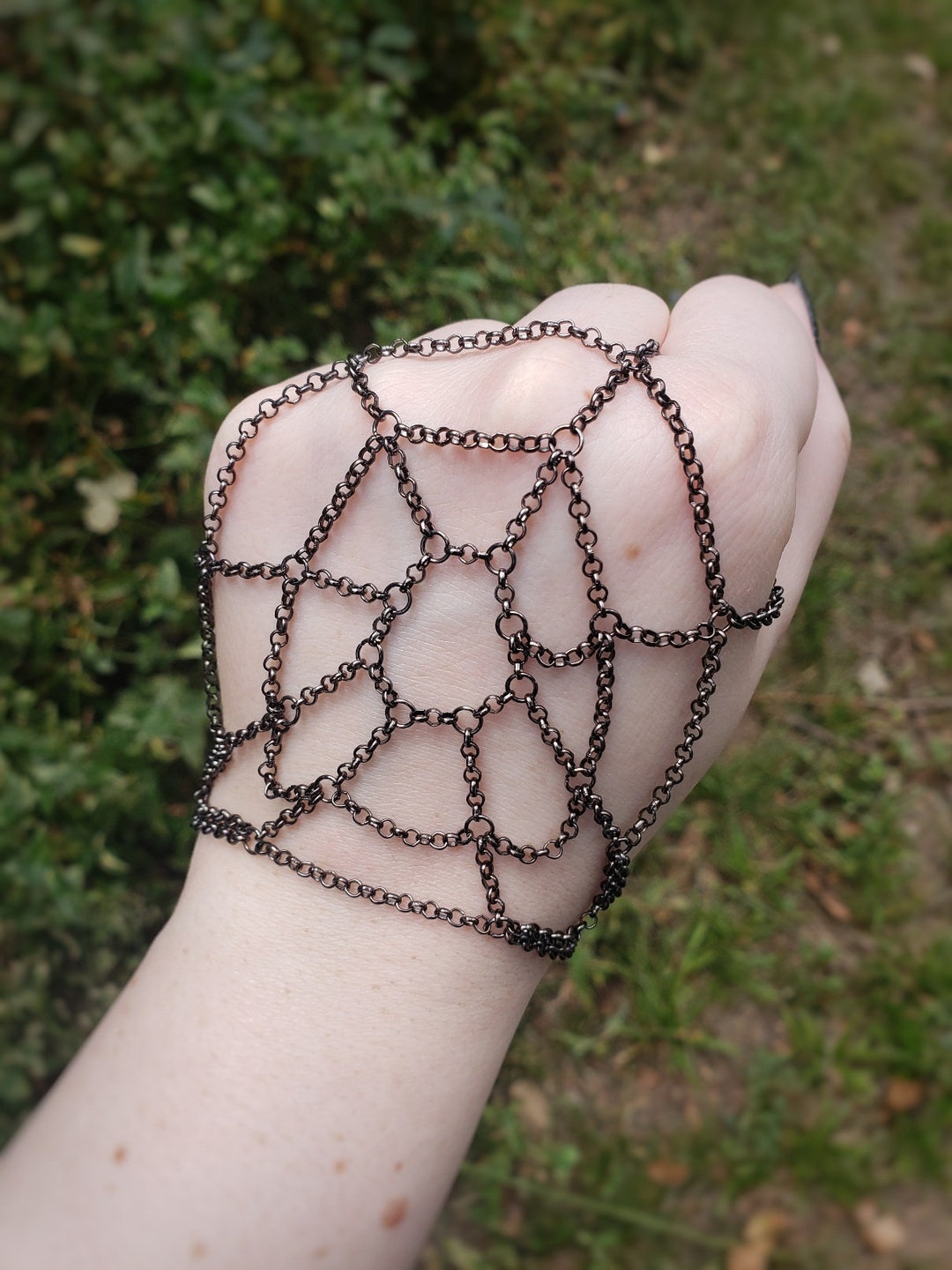 Spiderweb Hand Chain - Etsy